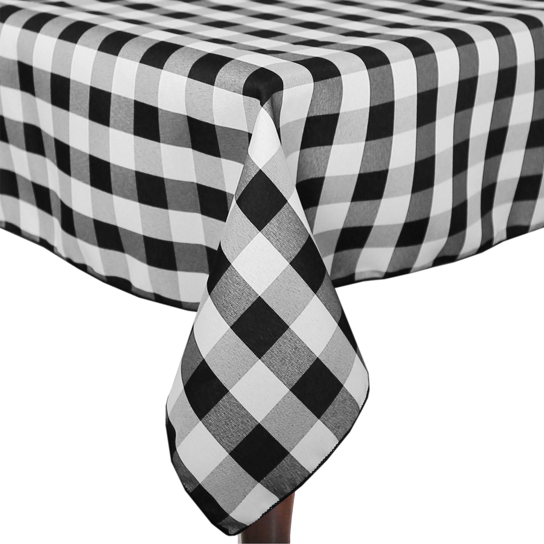 Poly Check Square Tablecloth | Tablecloth | Linen Tablecloth