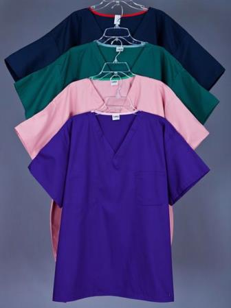Hospital Reversible Scrub Tops, Set of Sleeves in Bulk