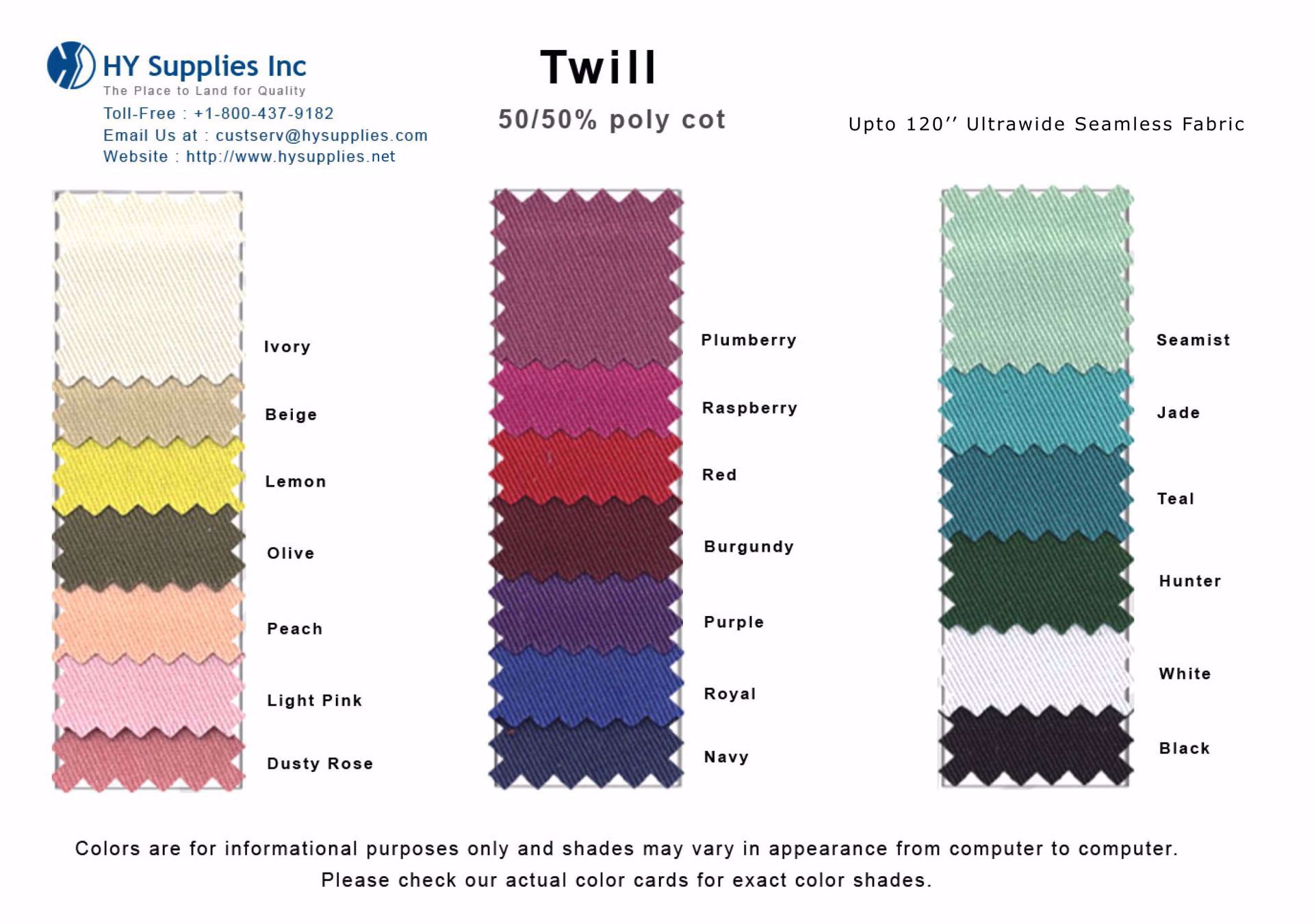 Buy Poly Cotton Twill Banquet Tablecloth