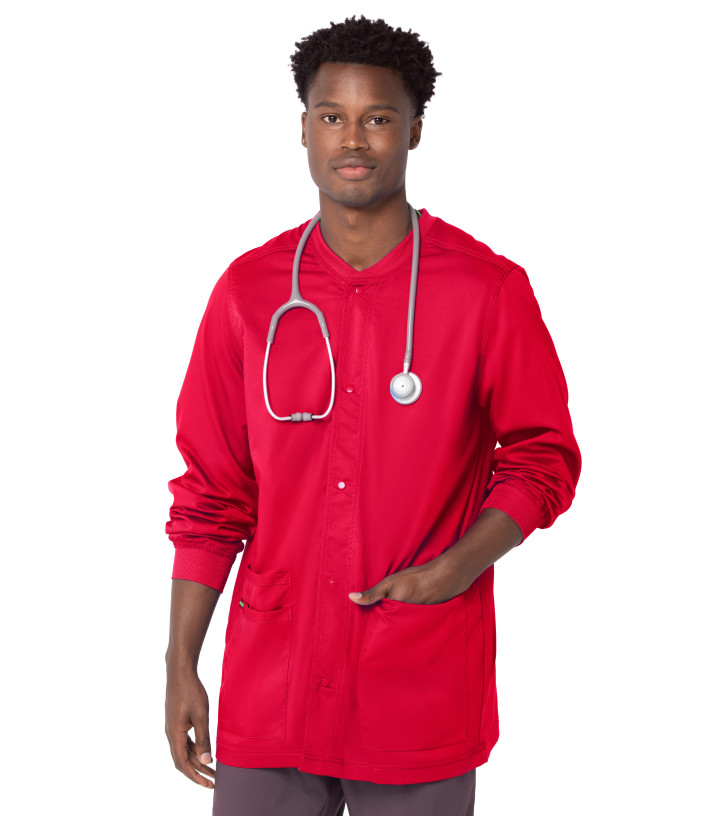 Wholesale Men’s Warm up Scrub Jackets with 3 Pockets on Sale