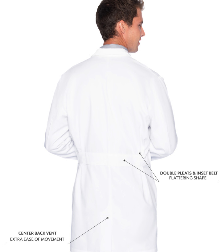 Buy Landau White Medical Lab Coats for Men’s with 5 Pockets