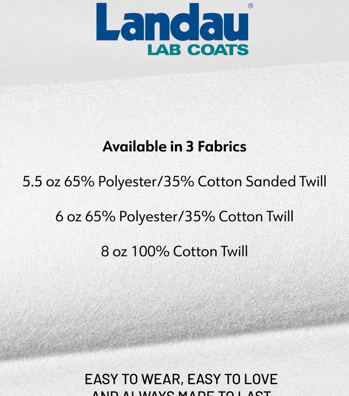 Buy Landau White Medical Lab Coats for Men’s with 5 Pockets