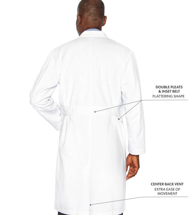 43½" Long Landau Men’s Five Button Closure Lab Coats