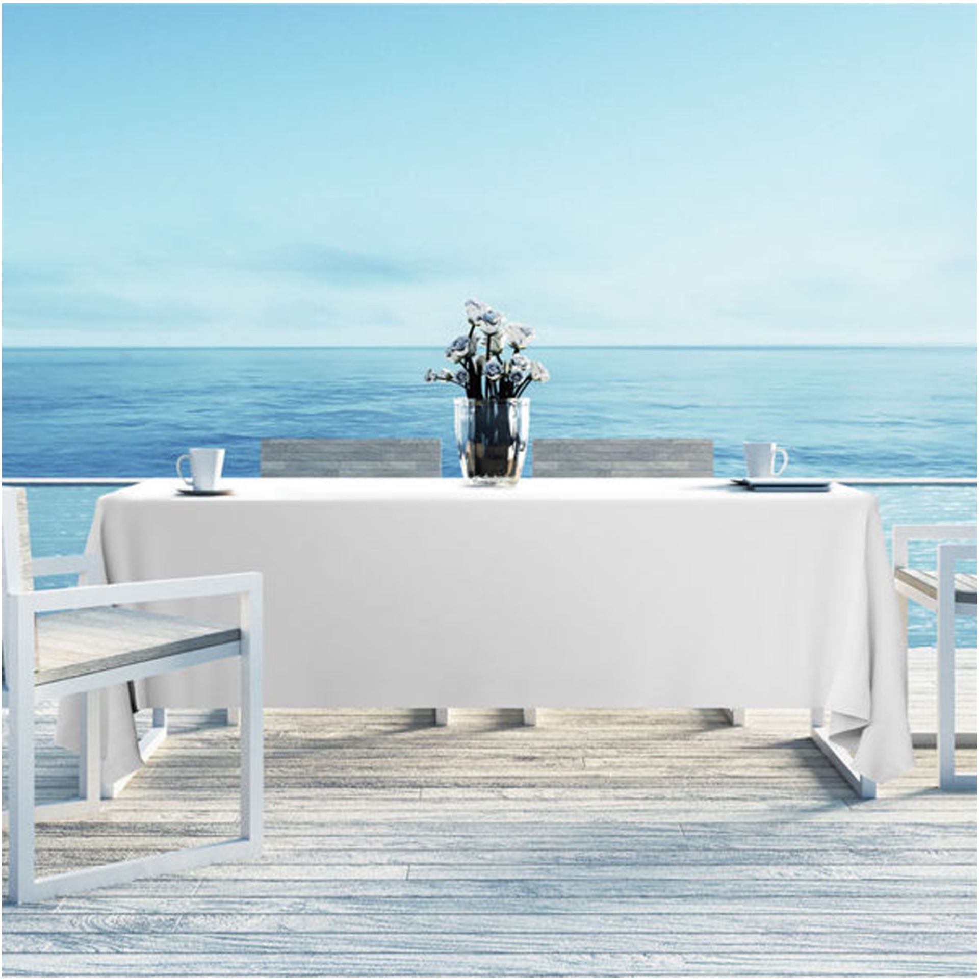 Table Linen-100% Spun Polyester 96” Banquet Tablecloth