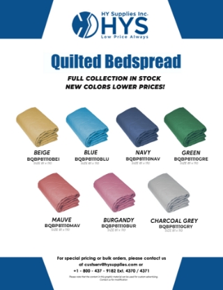 Wholesale bedspreads for Hotel | Buy Now