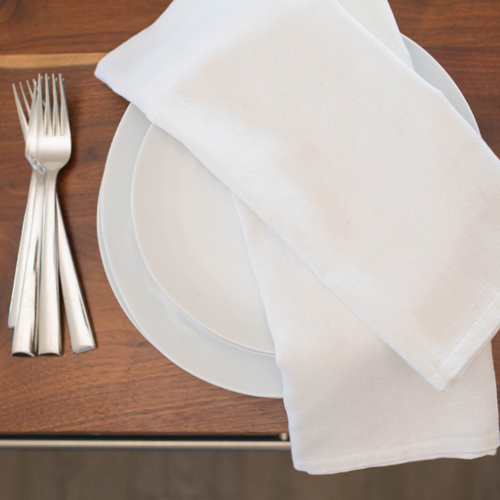 HYS -huck towel - White | 100% cotton towels-Size:15"X 30"