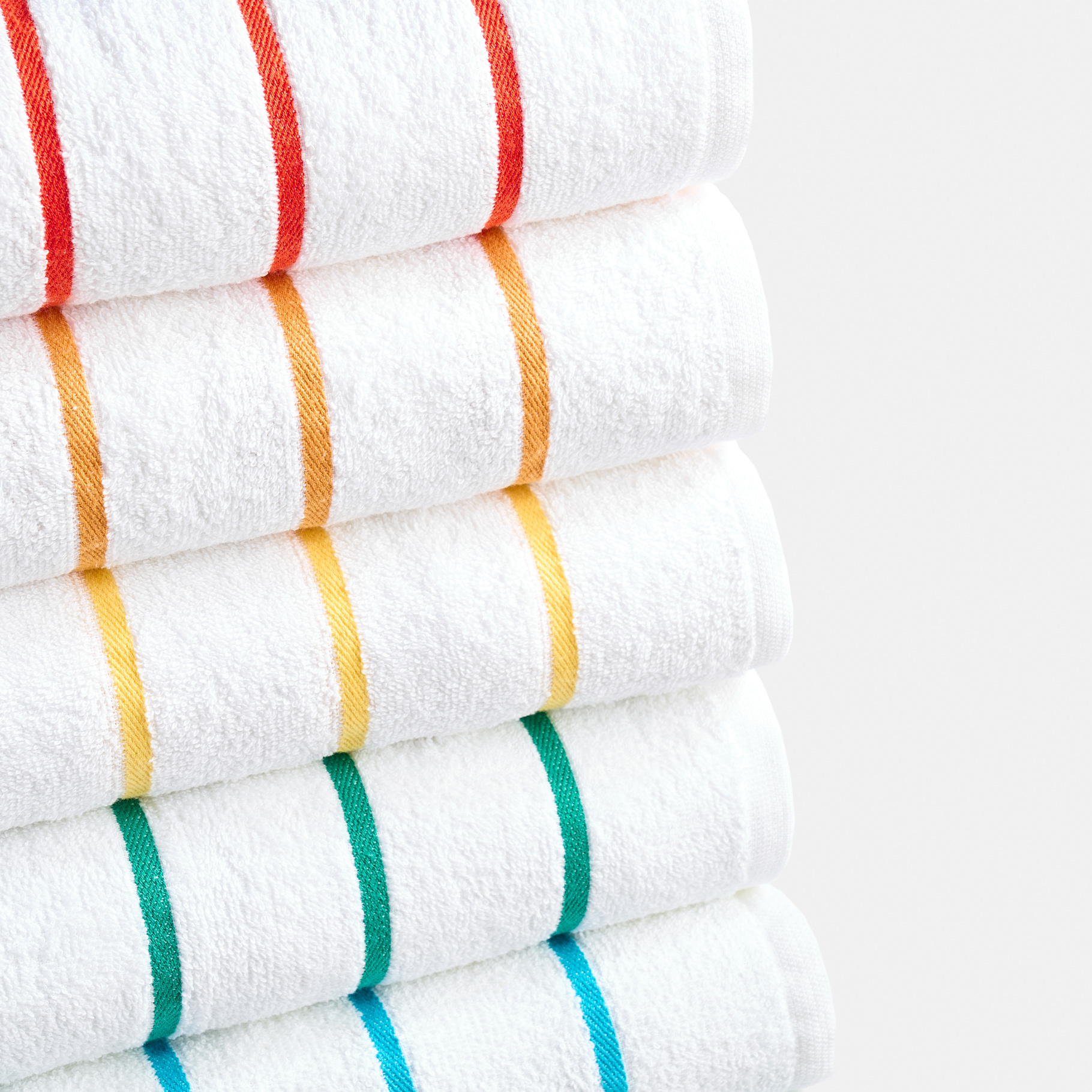 Ritz Horizontal Stripe Pool Towels | Poly-neon stripes towel